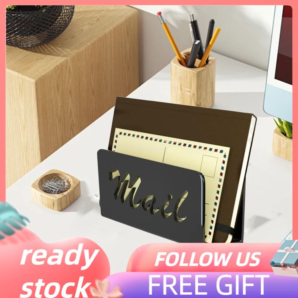 Hanhan1 Mail Holder Organizer Countertop Acrylic Sorter File Desktop ...