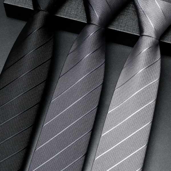 necktie for men Tie Male Black Color Free Formal Suit Business Zipper ...