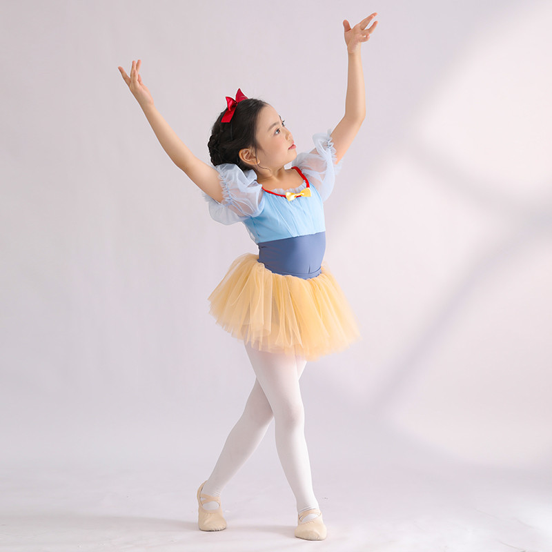 Dance Costume Children Summer Snow White Practice Costume Girl Ballet ...