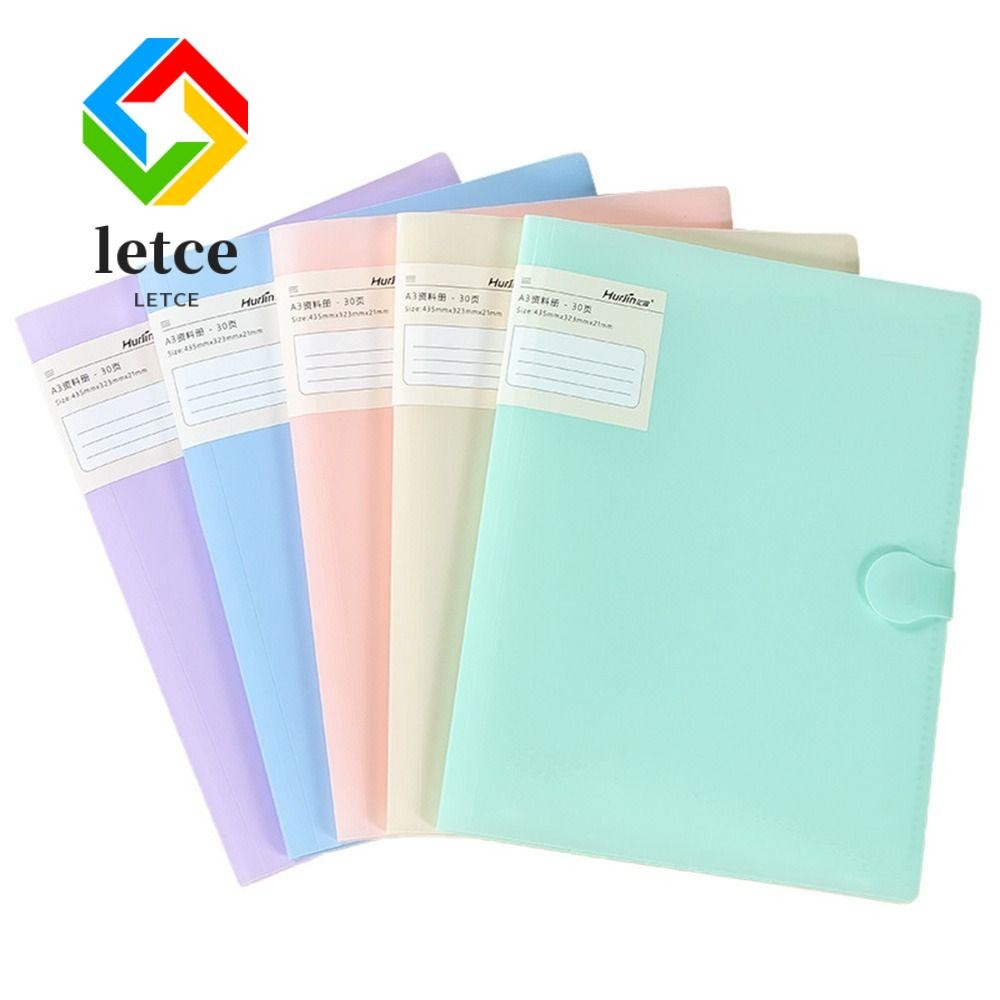 LETCE A3 File Folder, 20/30/40 Pages Dirtyproof Test Paper Storage ...