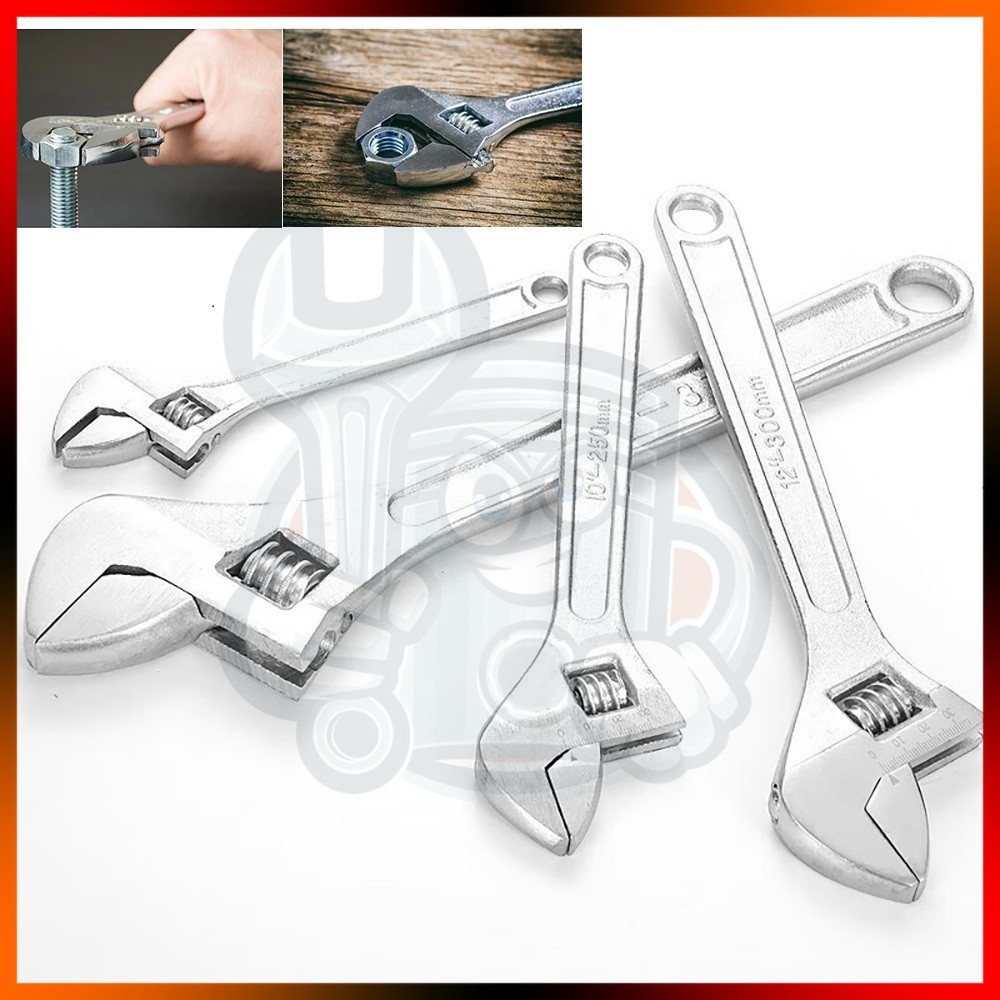 Heavy-Duty Adjustable Wrench Monkey Wrench Switch Spanner Multifunction ...