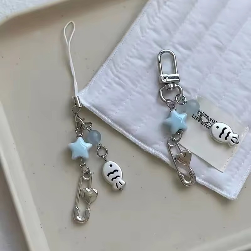 Kawaii Snapper Cell Phone Lanyard Rope Accessories Cute Fish Keychain ...