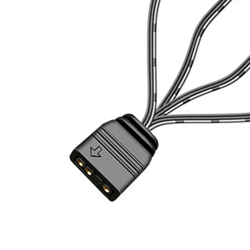 COOLMOON AR-1 RGB Controller Cable 5V 3 Pin 3pin to SATA ARGB Mini ...