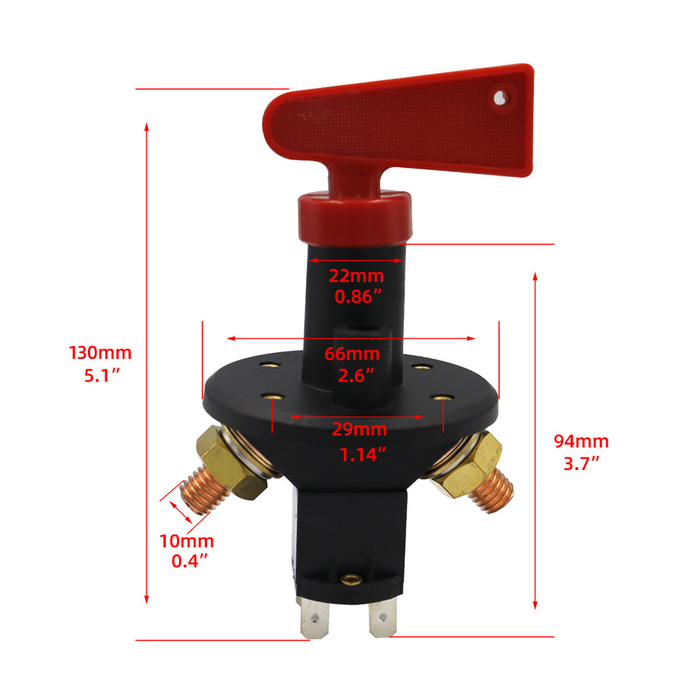 _ Universal Battery Master Isolator FIA Type Cut Off Battery 12/24V Car ...