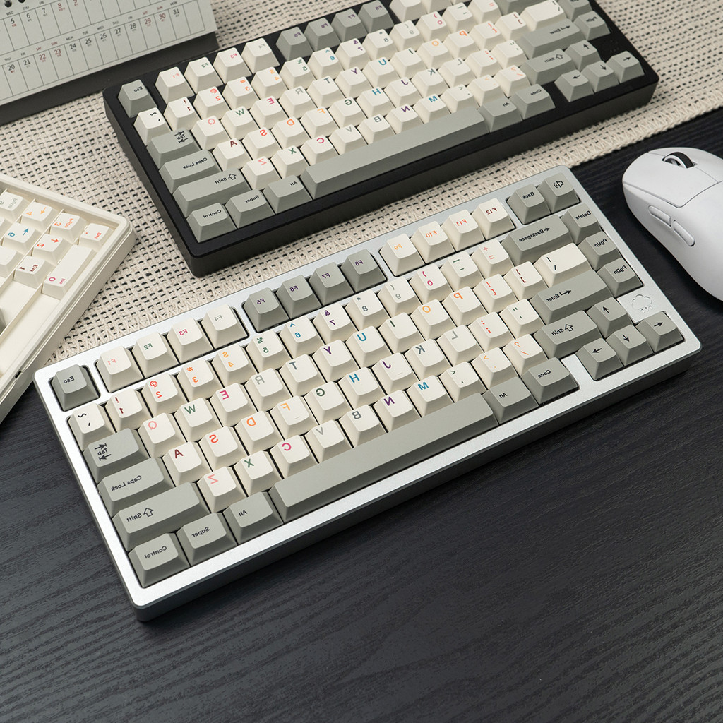 Retro Mirror image Keycaps PBT cherry profile Keyboard Keycap set For ...