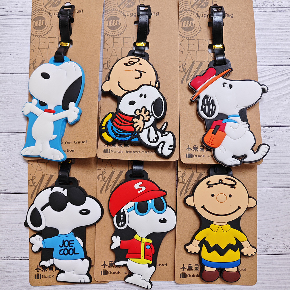 Cartoon Cute Creative Travel Goods Snoopy Charlie Puppy Soft Rubber ...