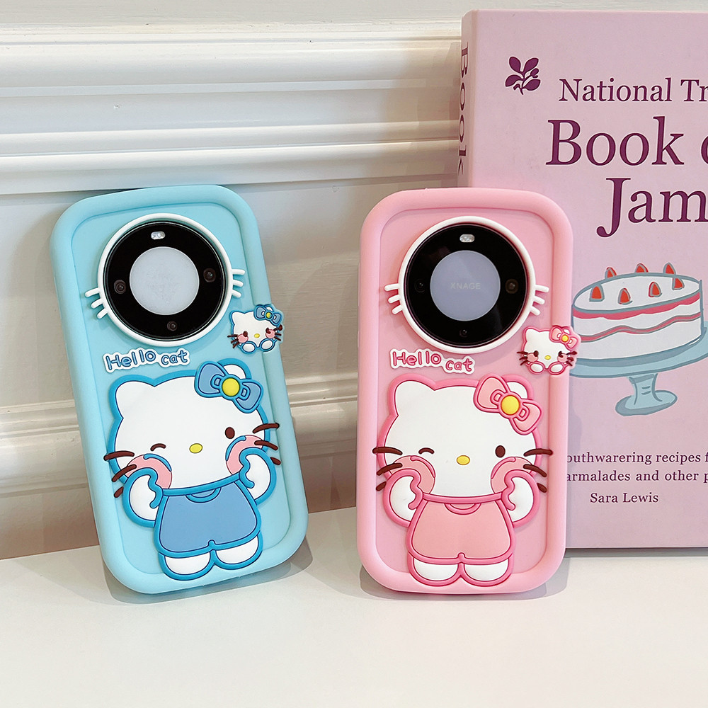 Cute 3D Cartoon Hello Kitty Cat Case Soft Silicone Cover For Huawei ...