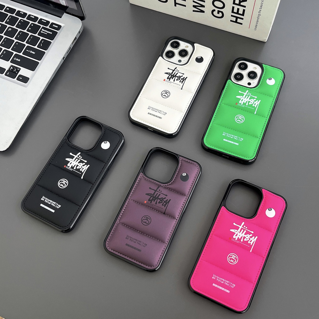 Stussy Stussy Billiards Black 8 Down Jacket Silicone Phone Case ...