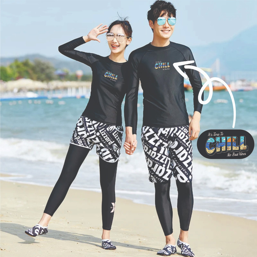 AFFORDABLE BLACK ADULT RASH GUARD - UNISEX AND QUALITY | Shopee Philippines