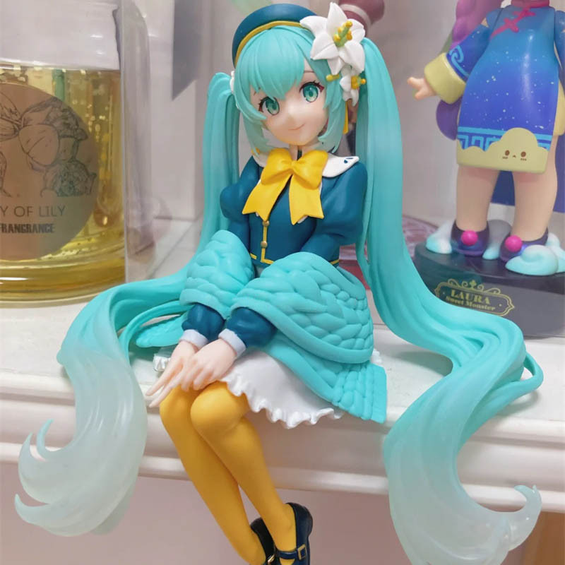 Hatsune Miku Anime Figure Sitting Position Flower Fairy Miku Action ...