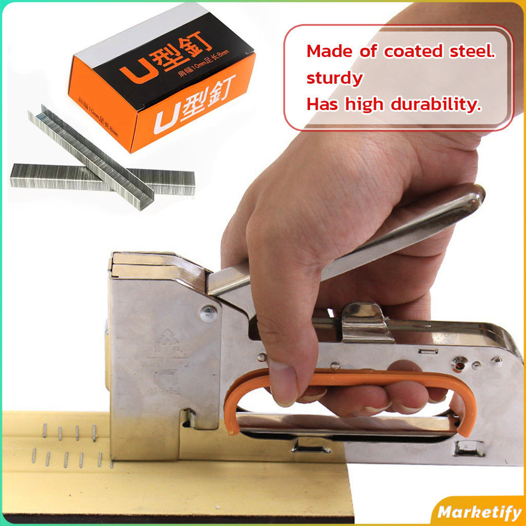 MK 1008F Staple Gun Tacker Heavy Duty Gun Tacker Staple Gun and Staple ...