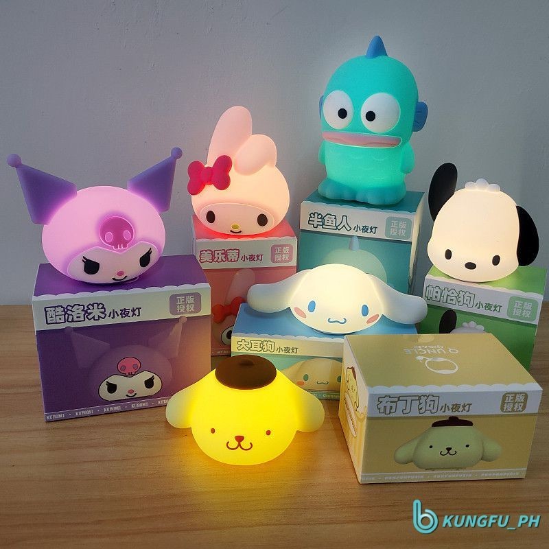 Sanrio Night Light My Melody Kuromi Hangyodon Model Doll Cute Creative ...