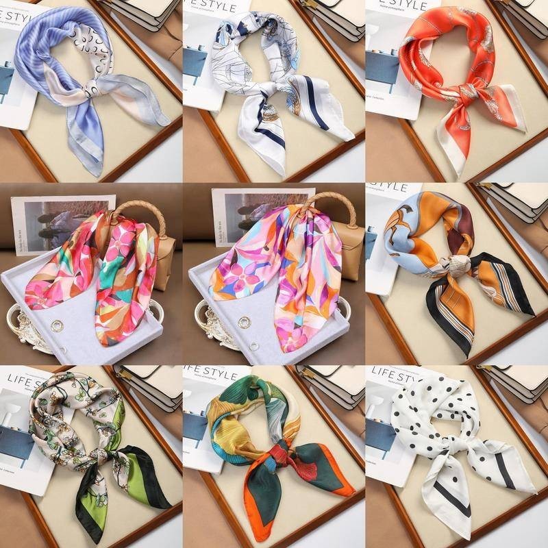Fashionable All-Match High-End Feeling 70cm Square Scarf Korean Version ...
