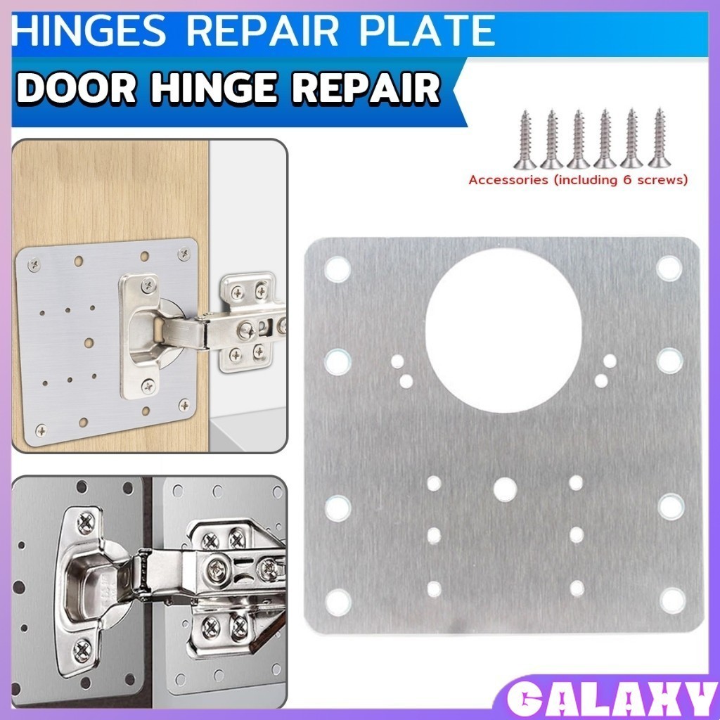 G.K. Cabinet Hinge Repair Plate Stainless Steel Brackets Cupboard Door ...