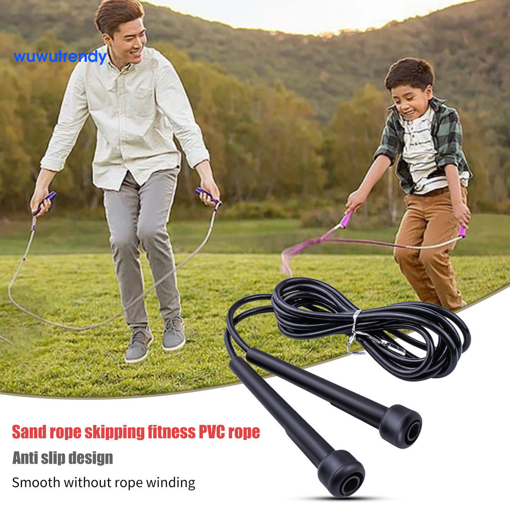 WUS-PVC Jump Rope Lightweight Wear Resistant Anti Winding Skipping Rope ...