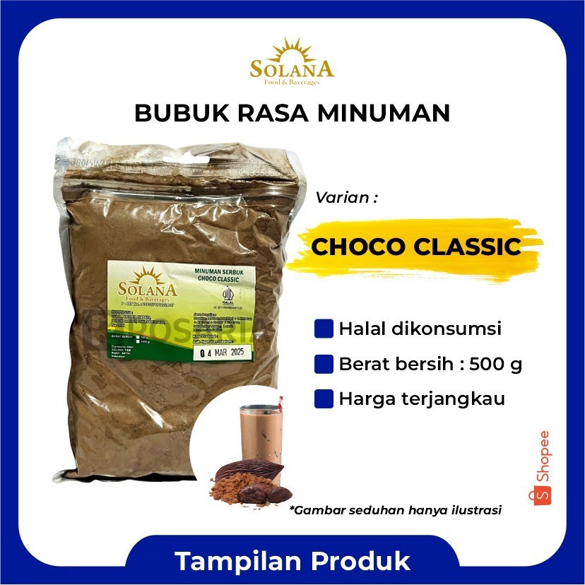CHOCO CLASSIC Flavored Powder Contemporary Premium SOLANA Brand ...