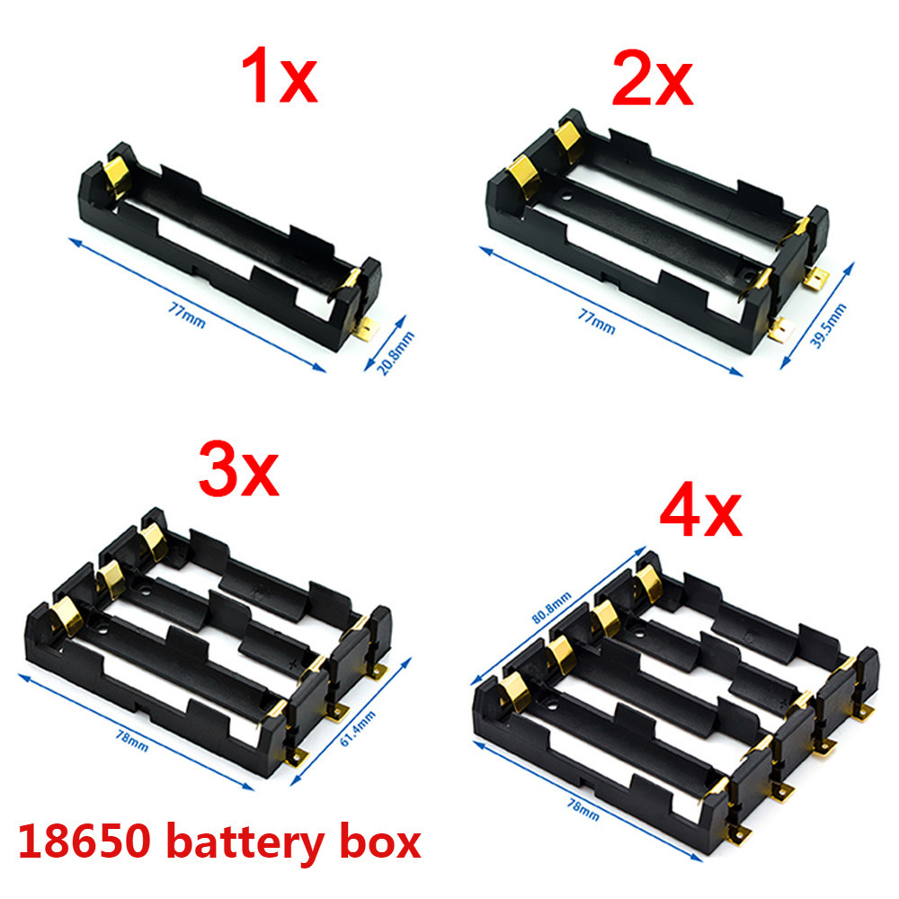 1x 2x 3x 4x SMT 18650 Series Battery Holder Box Storage Box Container ...