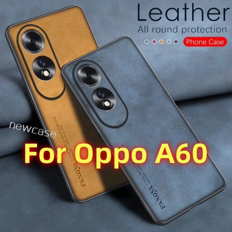 Luxury Sheepskin Leather Casing For Oppo A60 4G 2024 OppoA60 A 60 ...