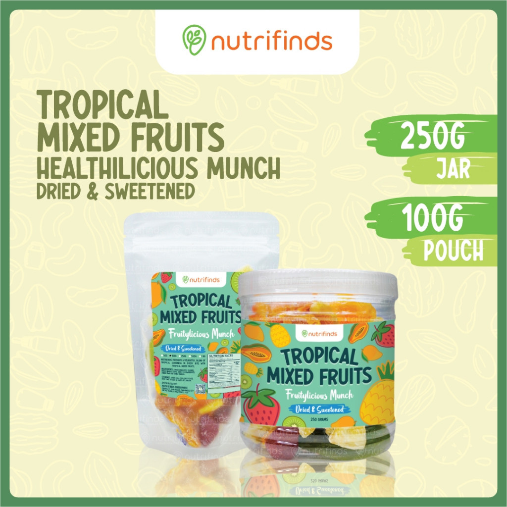 Nutrifinds Tropical Mixed Fruits (Dried Pineapple Chunks, Dried Mango ...