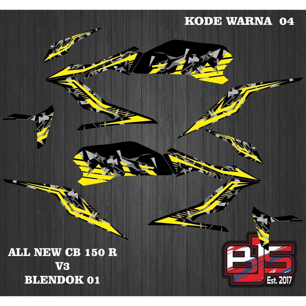 Striping cb 150 r V3 2021 - sticker striping list variation cb 150R all ...