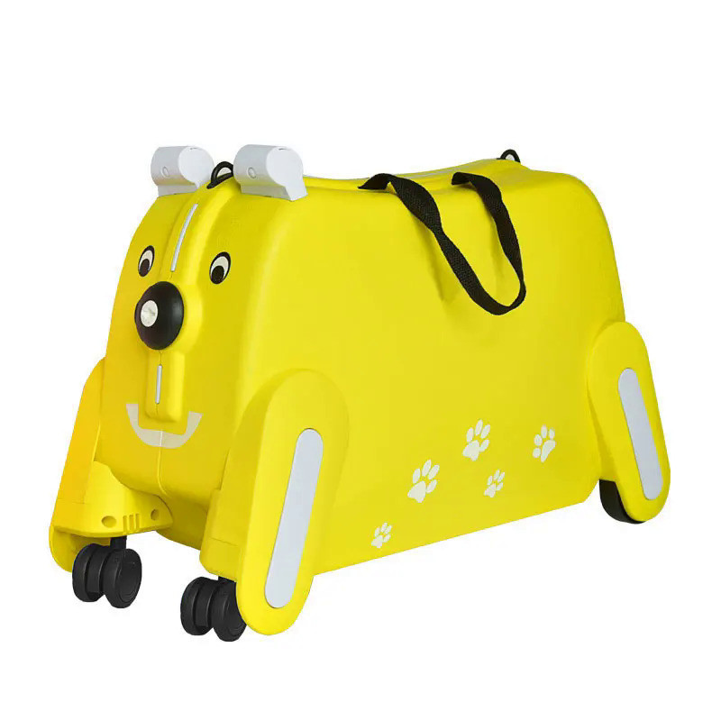 Children's Suitcase on Wheels Can Sit and Ride Cute Cartoon Small ...