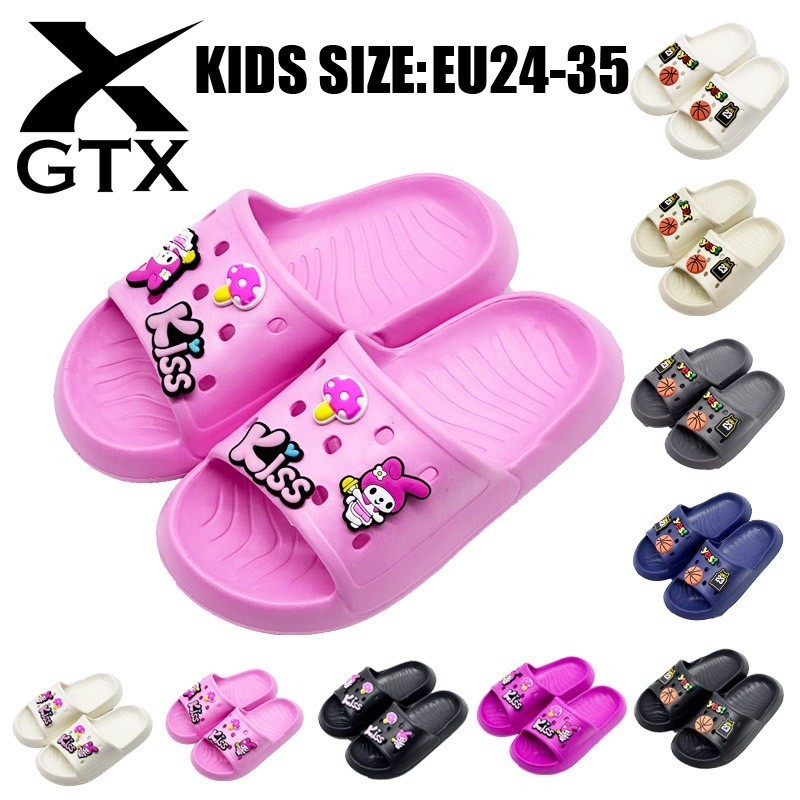 GTX KUROMI Crocs For Kids Summer Boys & Girls Soft Rubber Sandals Anti ...