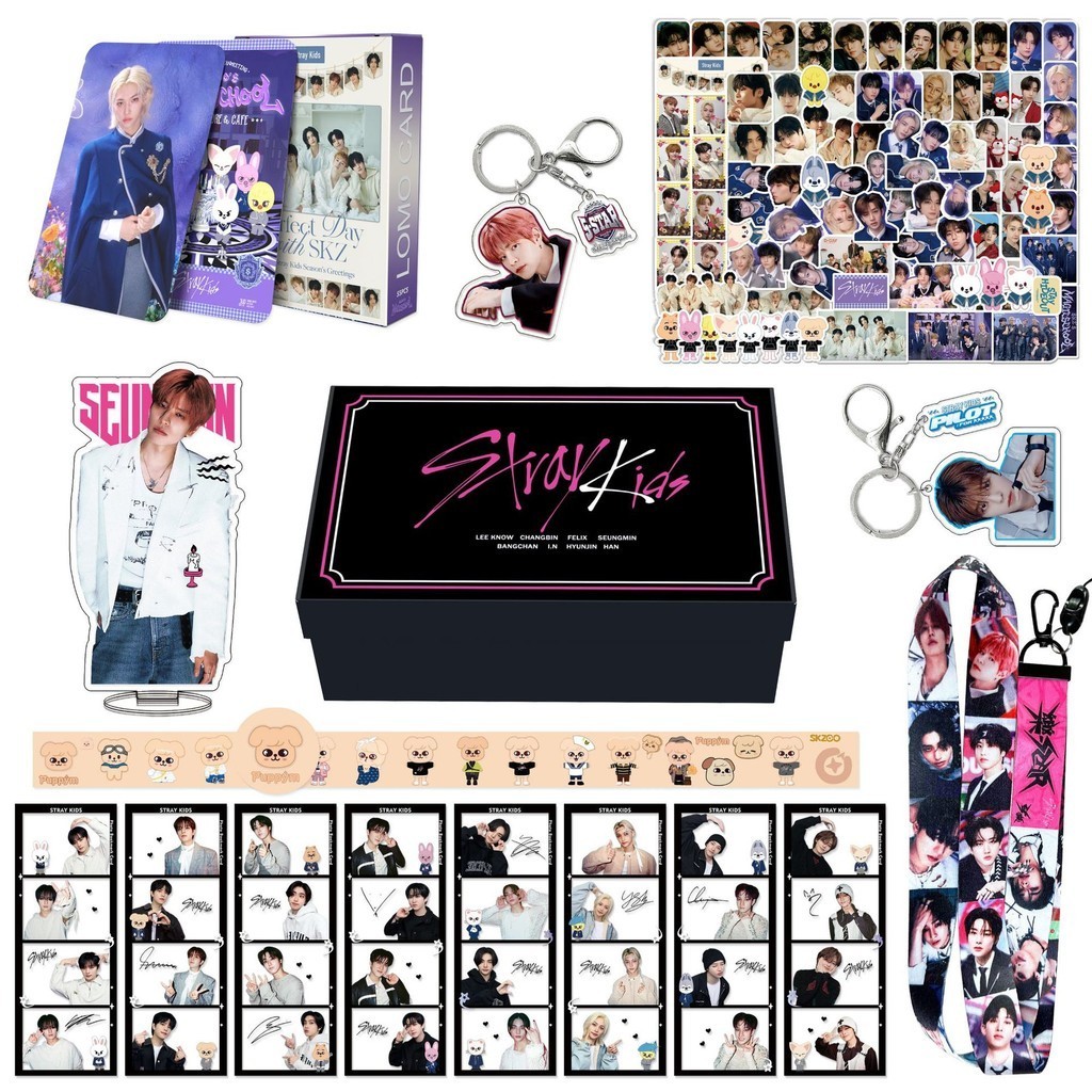 Kpop Idol Stray Kids Gift Box Set Felix Bangchan Han I.N Lome Gift Pack ...