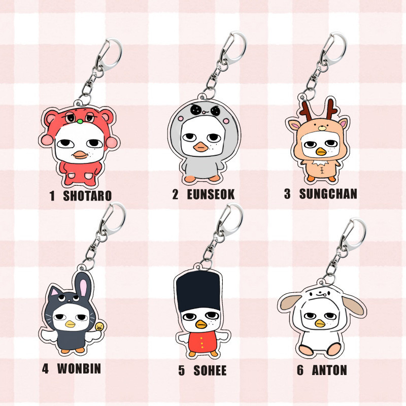 Kpop Idol RIIZE Cartoon Acrylic Key Ring Double Sided Sandwich Printing ...