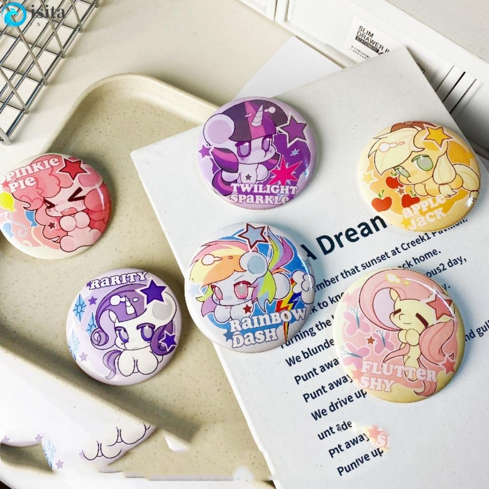 ISITA Little Pony Badge, Fluttershy Pony Anime Brooch Badge, Sweet ...