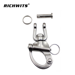 Stainless Steel 316-Prong Type Rotating Spring Release Buckle snap ...