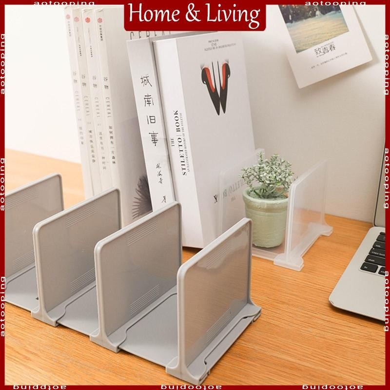 AOTO Book Ends Book Stopper Desktop Book Holder for Book Shelves Office ...