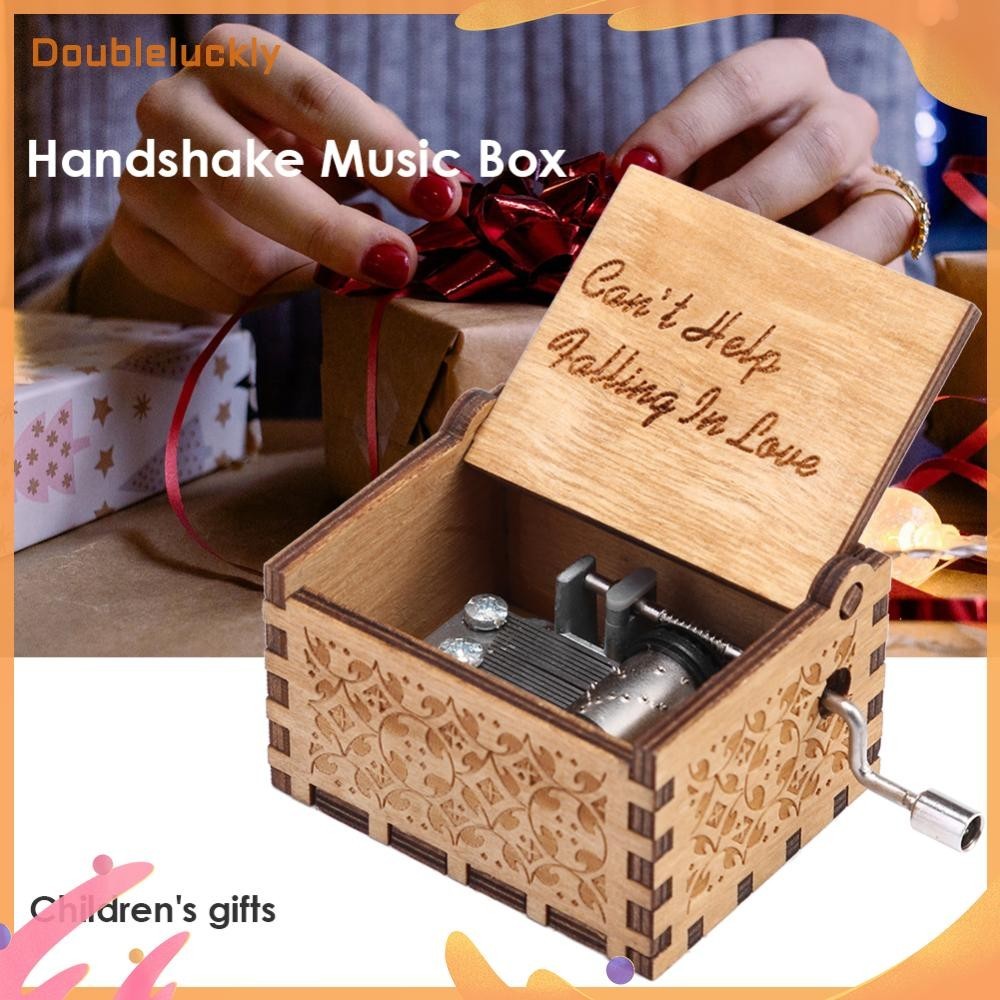 uk Wooden Elegant Music Box Manual Engraved Musical Box for Birthday ...