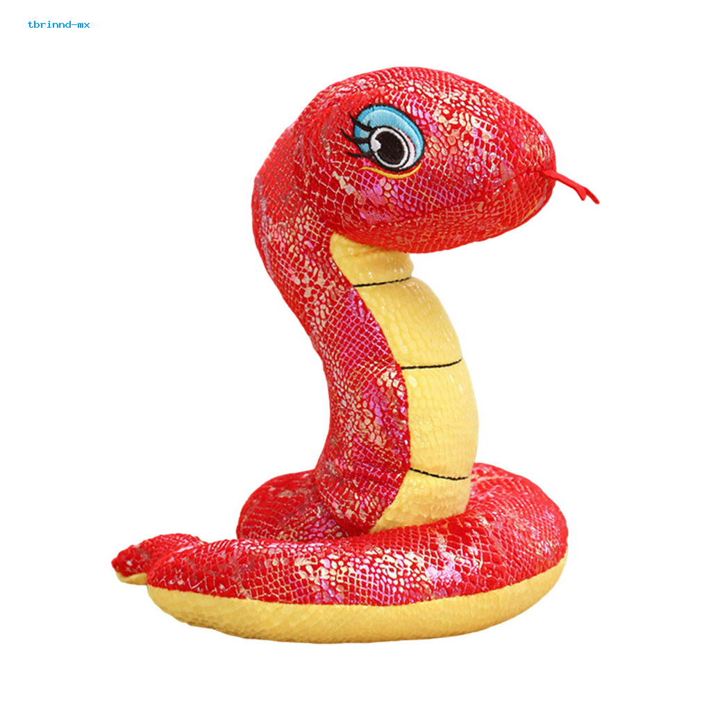 tbrinnd Snake Zodiac Plush Doll Chinese Zodiac Snake Mascot Sequin ...
