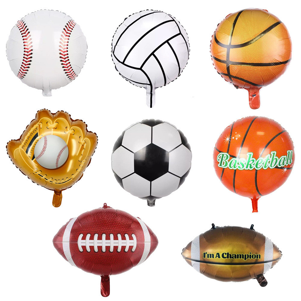 18Inch Football Basketball Baseball Rugby Balloon Arrangement School ...