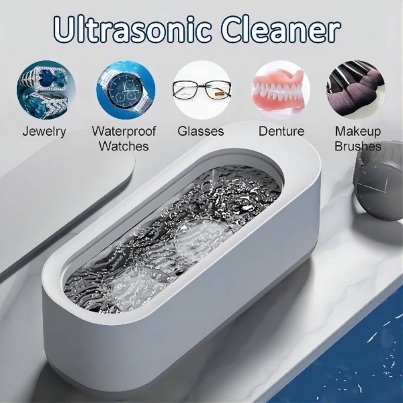 Portable Ultrasonic Cleaner Machine USB Home Electric Jewelry Eyeglass ...