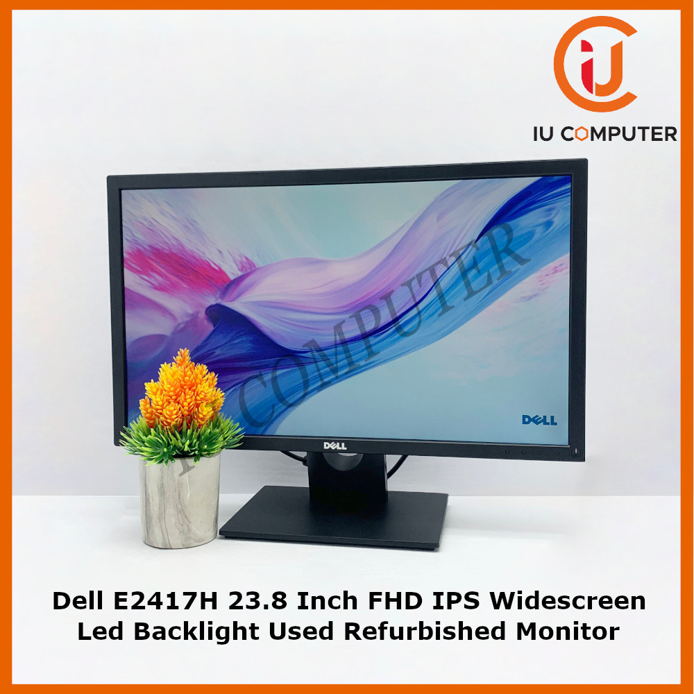 DELL E2417H 23.8 INCH FHD IPS LED BACKLIGHT WIDESCREEN USED REFURBISHED ...