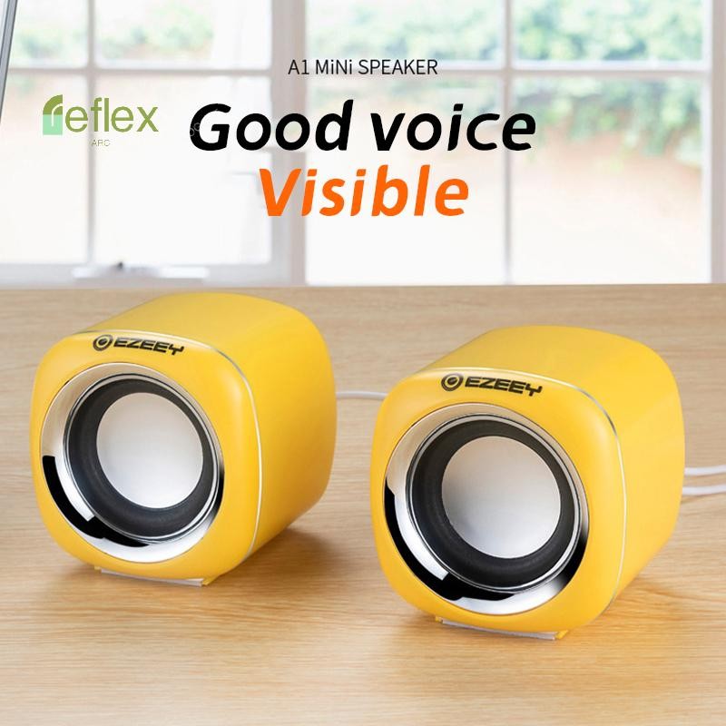 Reflex Arc Hifi Mini Desktop Wired USB Computer Dual Speaker For Laptop ...