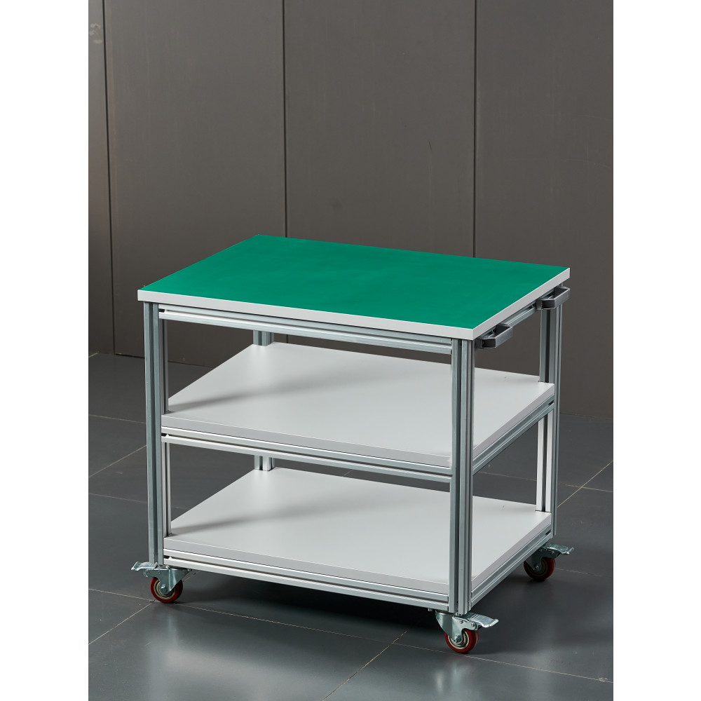 Industrial Aluminum Profile Anti-Static Workbench with Wheels Movable ...