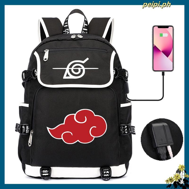 Naruto school bag Uchiha Sasuke Itachi Uzumaki Naruto male and female ...