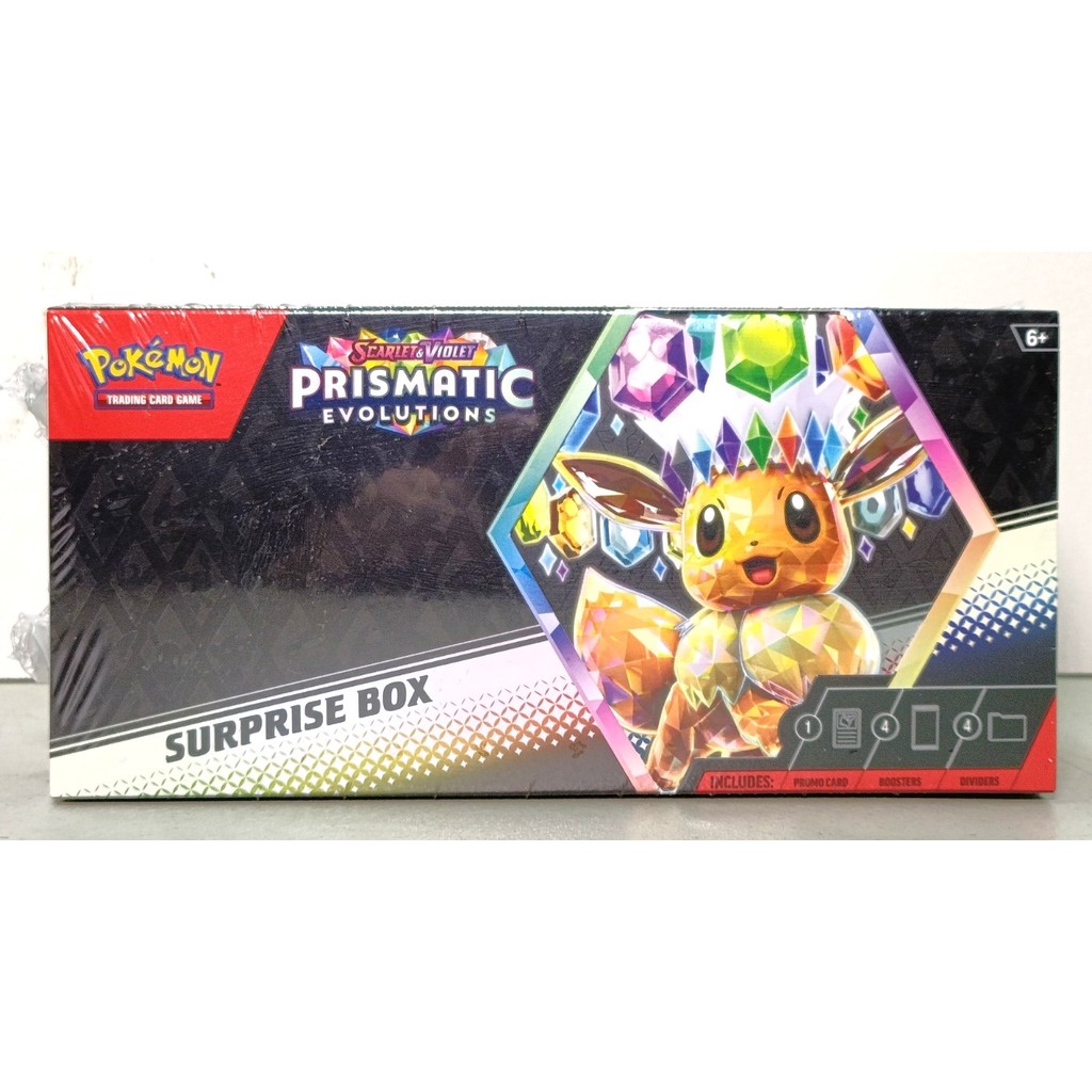 Pokemon TCG Scarlet & Violet Prismatic Evolutions Surprise Box | Shopee ...