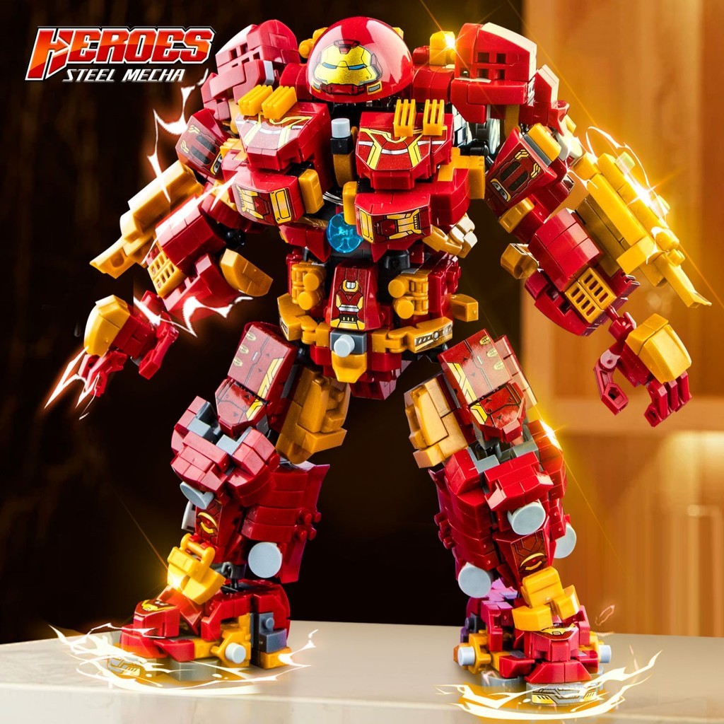 2025 Compatible Lego Anti-Hulk Iron Man Building Blocks 6 to 12 Years ...