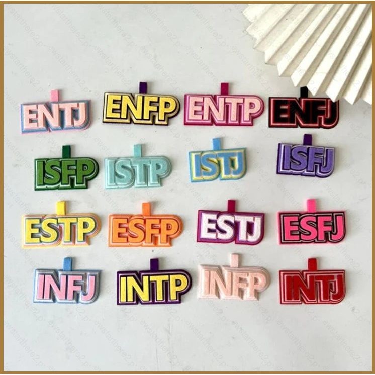 NS2 MBTI 16 style personality bag pendant cloth key chain fummy and creative hanging ENTP ENTJ ...