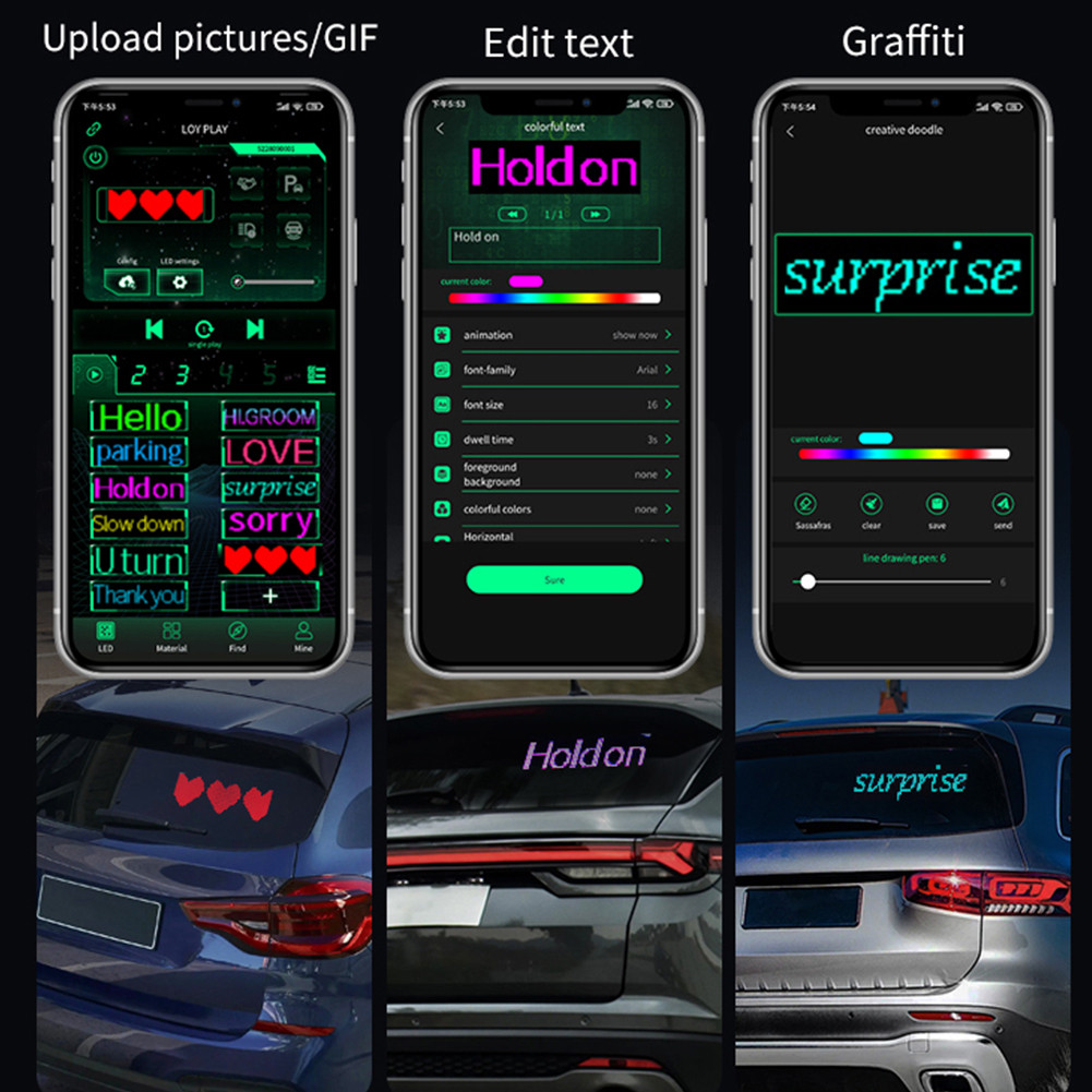 Creative DIY Devil Eyes LED Matrix Pixel Panel Light with Remote for ...