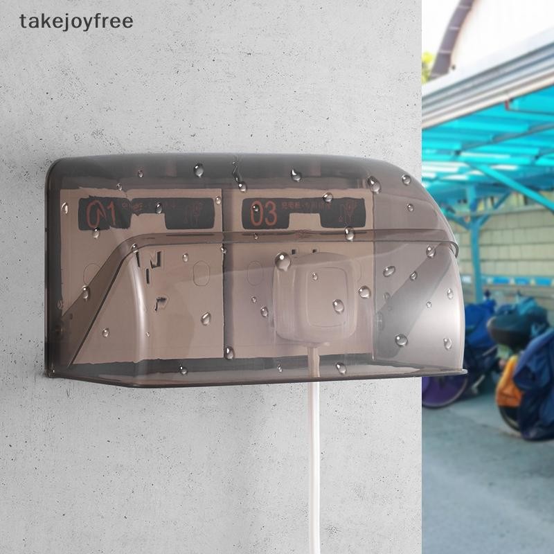 [takejoyfree] Wall Socket Waterproof Box Electric Plug Cover Double ...