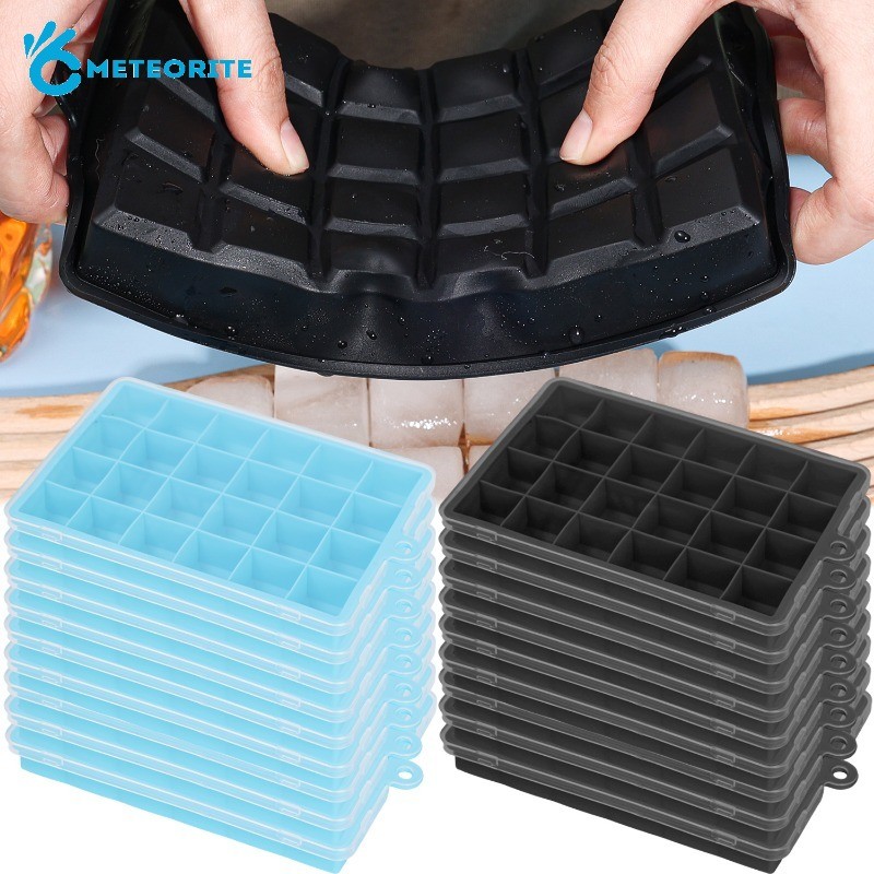 Summer Kitchen Bar DIY Big Ice Tray - 24 Grids Easy-Release Square ...