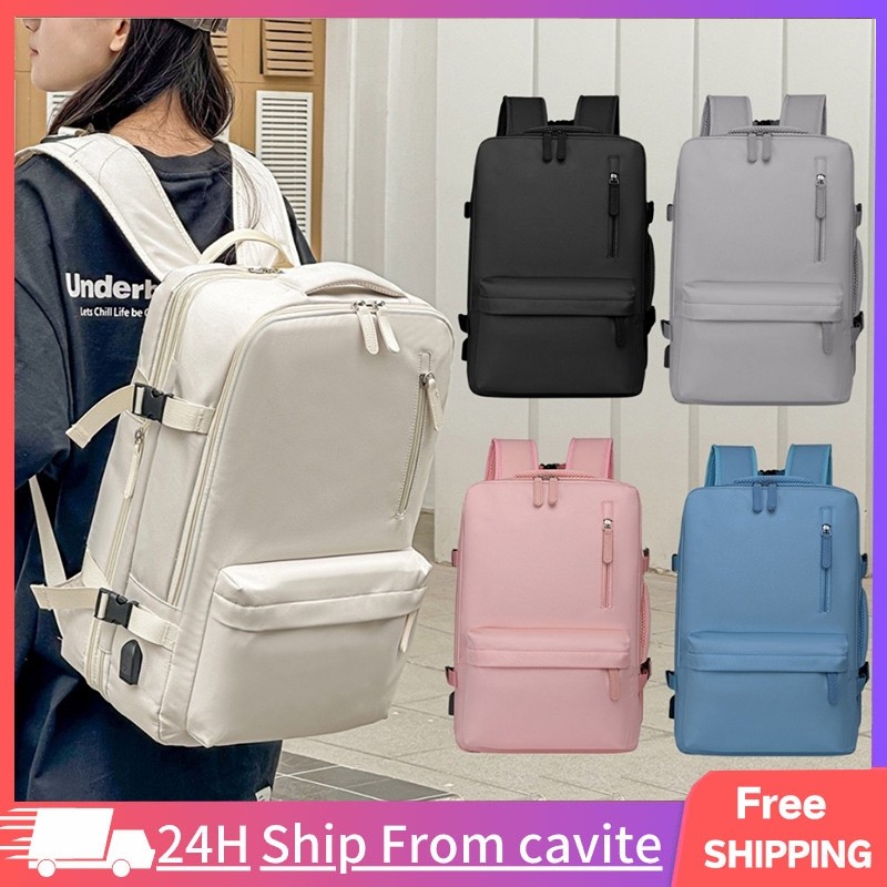 High quality women's travel backpack Multi-pocket extendable large ...