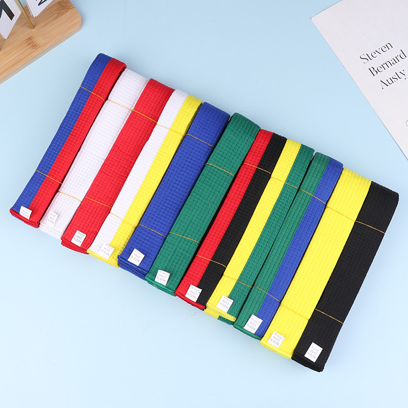 Meuctiffy 1PC 200cm Taekwondo ITF Belt Color Belt Martial Arts Karate ...