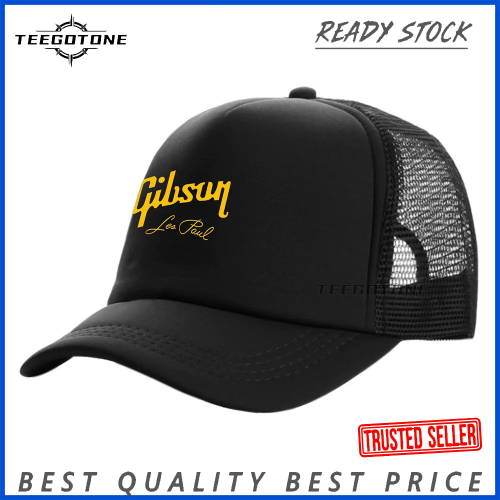 Gibson Guitar Men Trucker Cap Hip Hop Gibson Baseball Caps Cool Mesh ...