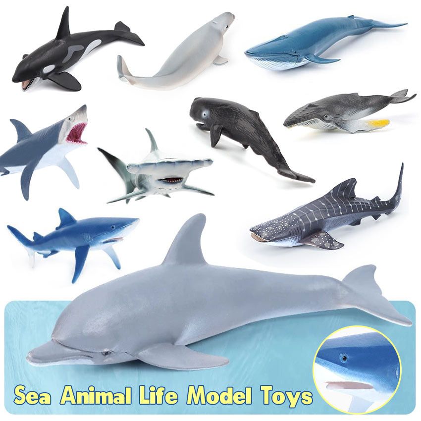 Marine Animals Model Simulation Aquatic Model PVC Ocean Creature Fishes ...