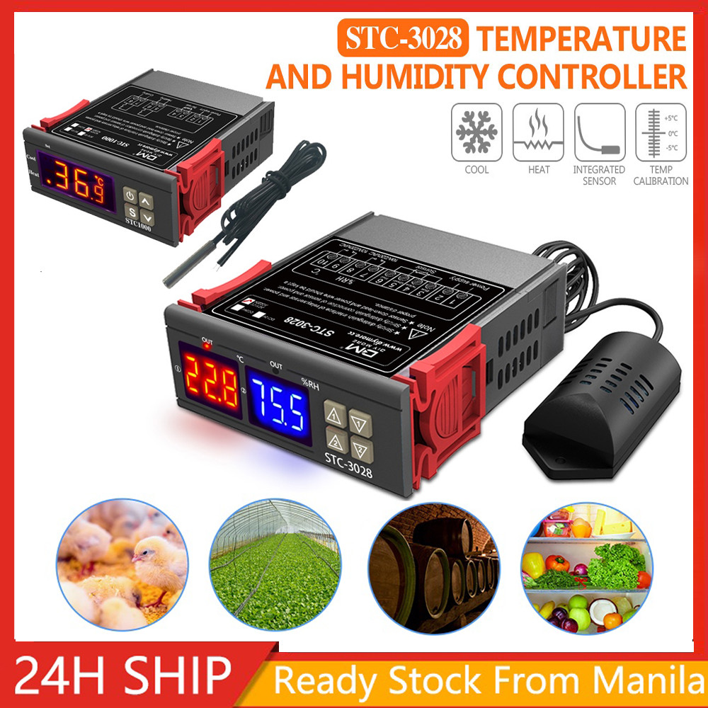 【2024New】STC-1000 STC 1000 STC-3028 Incubator 220V Digital Temperature ...